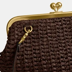 COACH Kisslock Frame Bag 27 - Brass/maple