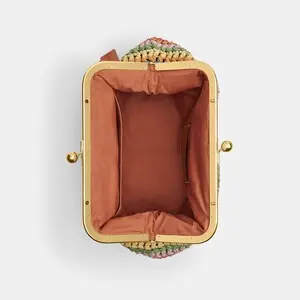 COACH Kisslock Frame Bag 27 - Brass/multi