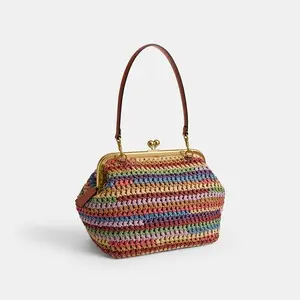 COACH Kisslock Frame Bag 27 - Brass/multi