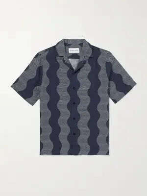 Frescobol Carioca Camp Collar Shirts For Men