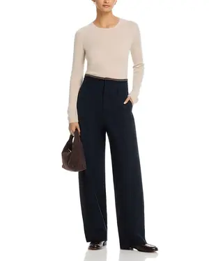Vince Long Sleeve Crewneck Top - Dune