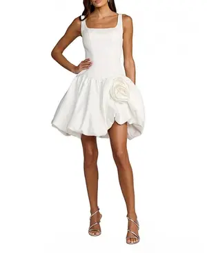 Ivory Satin Cocktail Dresses