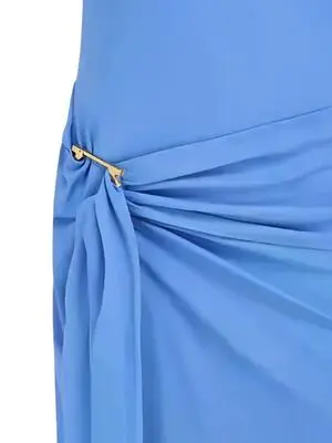 FERRAGAMO Draped Knot Mini Dress
