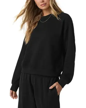 Vuori Sedona Seams Crewneck Sweatshirt - Black