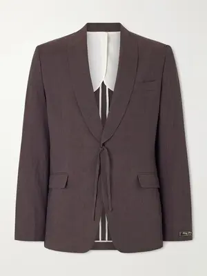 A KIND OF GUISE Shinji Shawl-collar Linen Suit Jacket