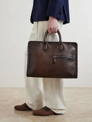 Berluti 2 Jours Neo Venezia Leather Briefcase