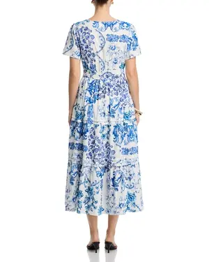 Johnny Was Pintuck Tiered Dress