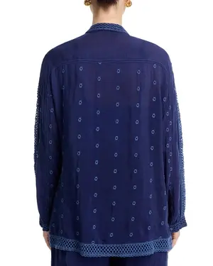 Johnny Was Slim Audrey Button Down Tunic