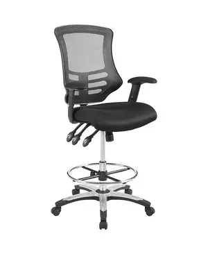 MODWAY Calibrate Mesh Drafting Chair - Black