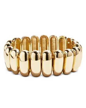 Baublebar Keira Ribbed Stretch Bracelet - Gold