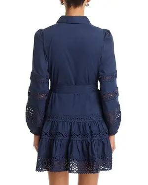LAYERED WITH LOVE Aubrey Shirt Dress - Navy