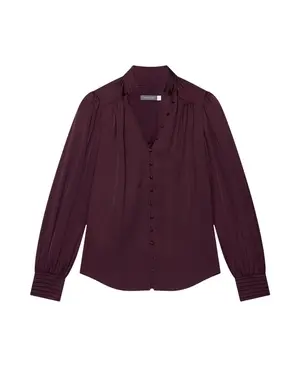 Mint Velvet Satin Long Sleeve Blouse