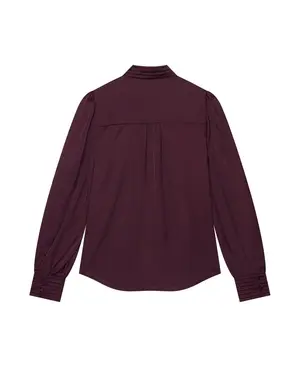 Mint Velvet Satin Long Sleeve Blouse