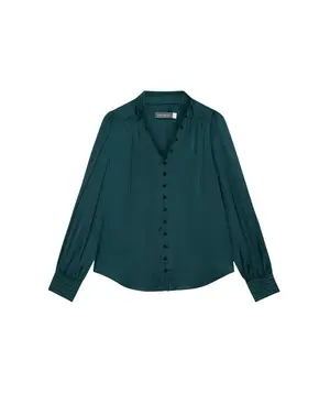 Mint Velvet Satin Long Sleeve Blouse