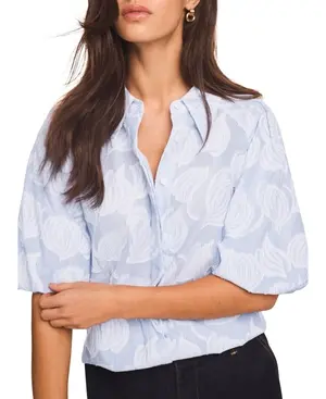Mint Velvet Cotton Jacquard Striped Shirt