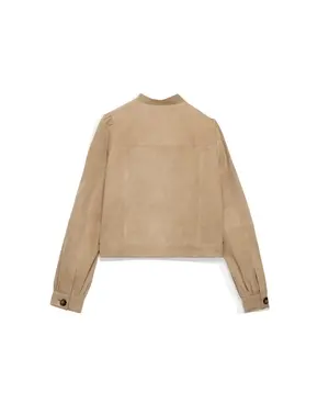 Mint Velvet Suede Puff Sleeve Jacket