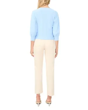 1.State Ribbed Hem Cardigan