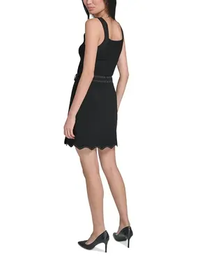 Karl Lagerfeld Paris Scalloped Wrap Skirt