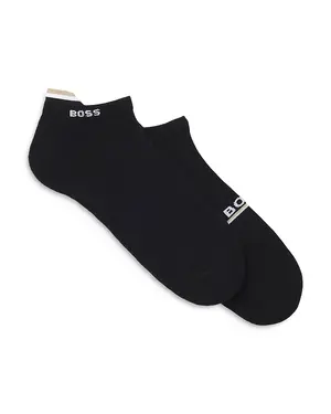 BOSS Logo Ankle Socks 2 Pack - Black