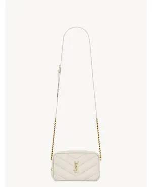 Saint Laurent Loulou Mini Camera Bag - White