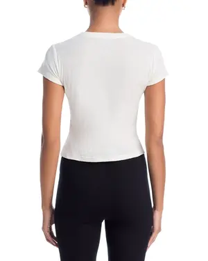 RLT Pointelle Cap-sleeve Top