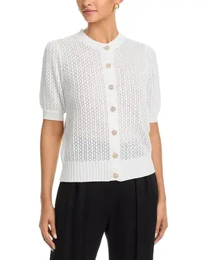 NANCY YANG Eyelet Top