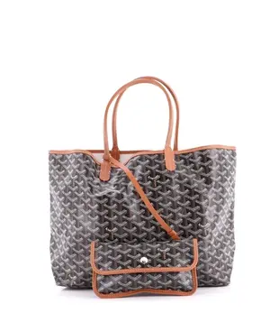 Goyard Saint Louis Pm Tote Coated Canvas - Brown