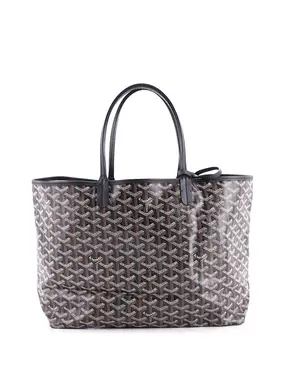 Goyard Pm Saint Louis Tote Coated Canvas - Black