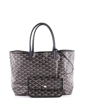 Goyard Pm Saint Louis Tote Coated Canvas - Black