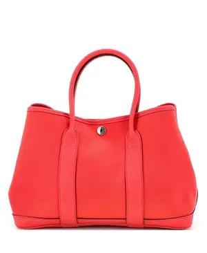 Hermès Garden Party 30 Tote Toile And Leather - Pink
