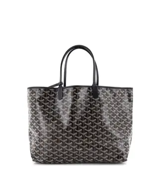 Goyard Pm Saint Louis Tote Coated Canvas - Black