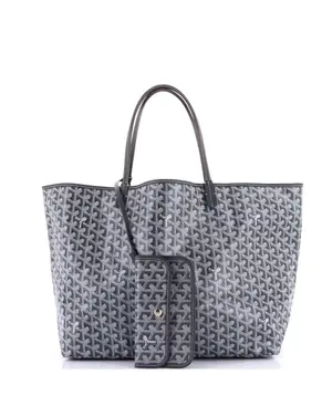 Goyard Gm Saint Louis Tote Coated Canvas - Gray