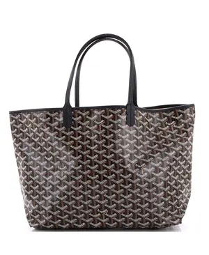 Goyard Saint Louis Pm Tote Coated Canvas - Black