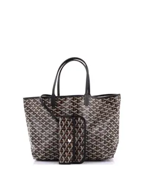 Goyard Saint Louis Pm Tote Coated Canvas - Black