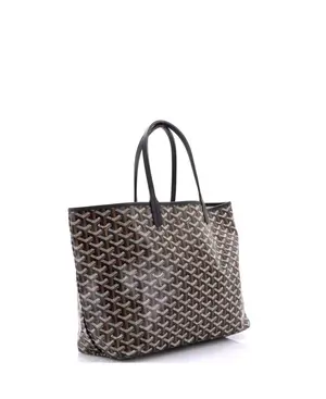 Goyard Saint Louis Pm Tote Coated Canvas - Black
