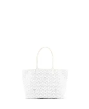 Goyard Pm Artois Tote Coated Canvas - White