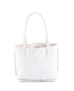 Goyard Anjou Reversible Tote Coated Canvas - White