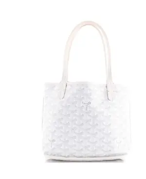 Goyard Anjou Reversible Tote Coated Canvas - White