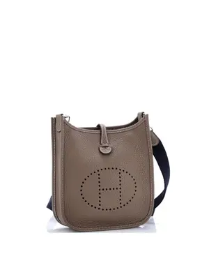 Hermès Tpm Evelyne Bag Gen Iii Clemence - Gray