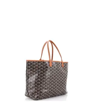 Goyard Pm Saint Louis Tote Coated Canvas - Black