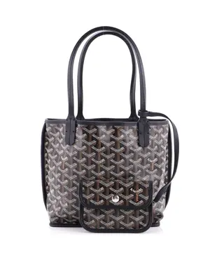 Goyard Anjou Reversible Tote Coated Canvas - Black