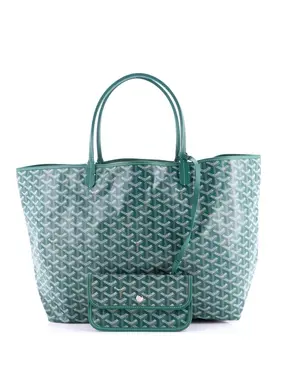 Goyard Gm Saint Louis Tote Coated Canvas - Green