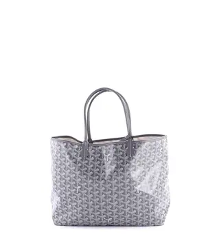 Goyard Saint Louis Pm Tote Coated Canvas - Gray