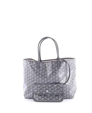 Goyard Saint Louis Pm Tote Coated Canvas - Gray