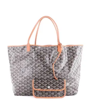 Goyard Gm Saint Louis Tote Coated Canvas - Brown