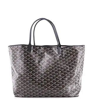 Goyard Gm Saint Louis Tote Coated Canvas - Black