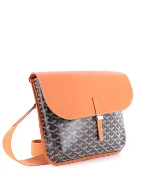 Goyard Coursier Messenger Bag Coated Canvas And Leather