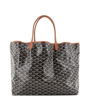 Goyard Gm Saint Louis Tote Coated Canvas - Black