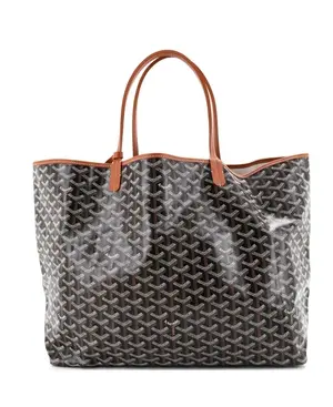Goyard Gm Saint Louis Tote Coated Canvas - Black