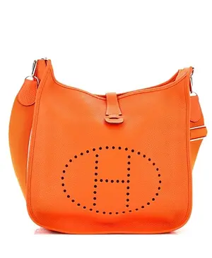 Hermès Gm Evelyne Bag Gen Iii Clemence - Orange